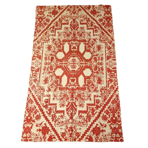 Unbranded | Accents | Throw Rug Light Weight Red And Tan Design Made In ...